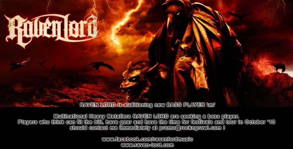 RAVEN LORD Auditioning New Bass Player | Metal Shock Finland (World ...