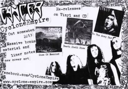 CANCER: First Three Albums To Be Reissued | Metal Shock Finland (World ...