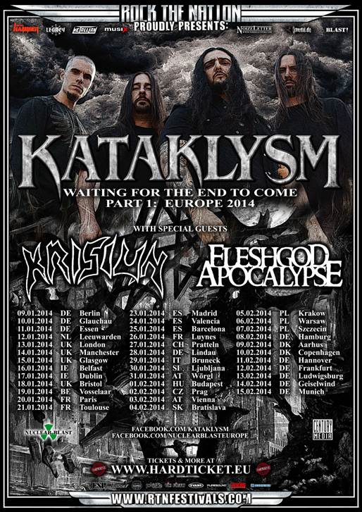 KATAKLYSM: World Tour Plans Announced | Metal Shock Finland (World ...