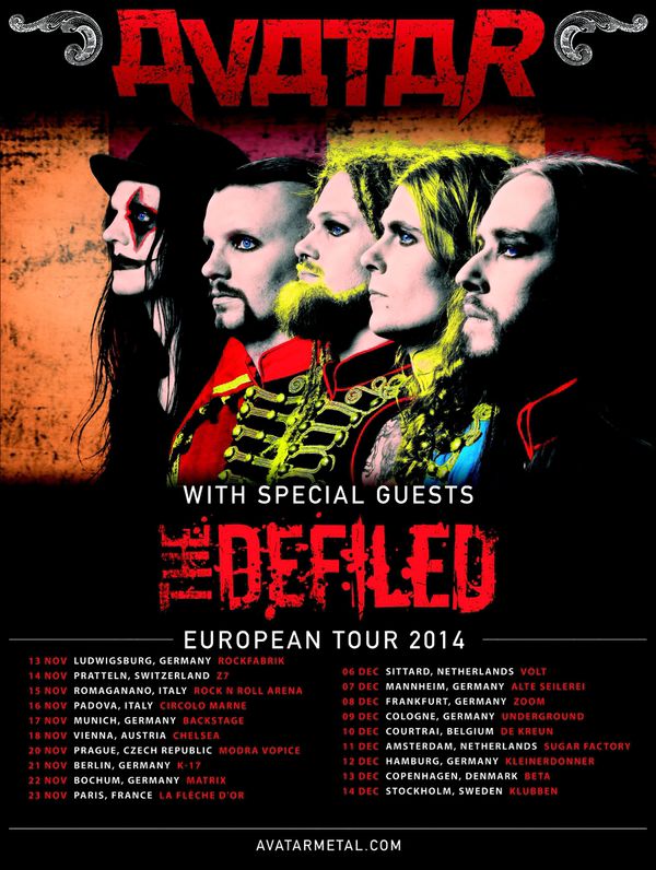 THE DEFILED: To Tour Europe And The UK This Autumn 2014 | Metal Shock ...