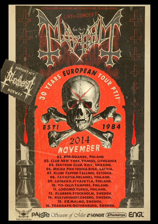 MAYHEM Announce Second Leg Of 30th Anniversary Tour | Metal Shock ...