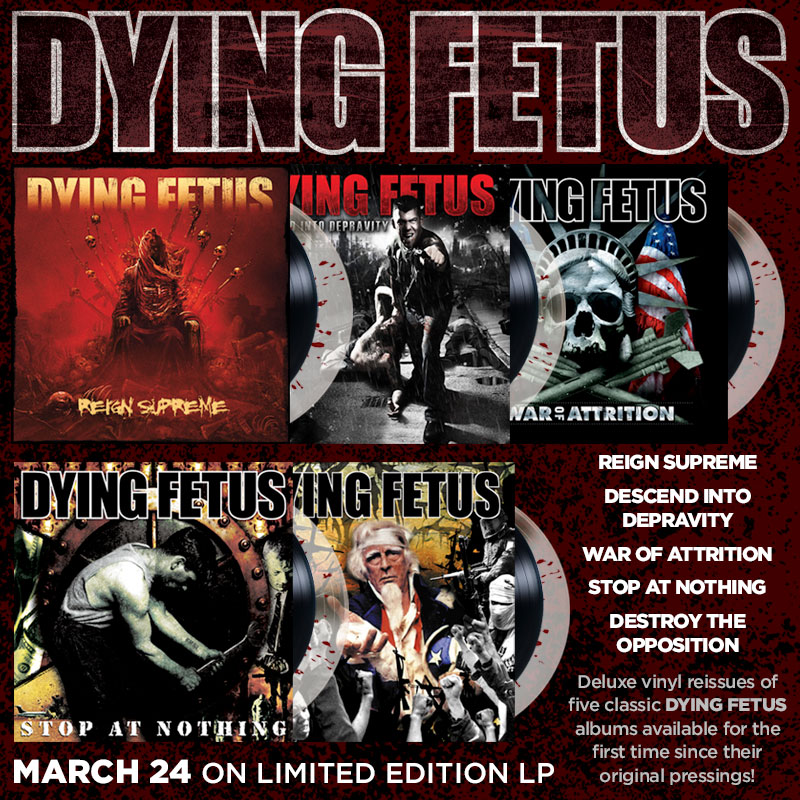 DYING FETUS Announce Vinyl Reissues of Five Classic Albums, Complete ...