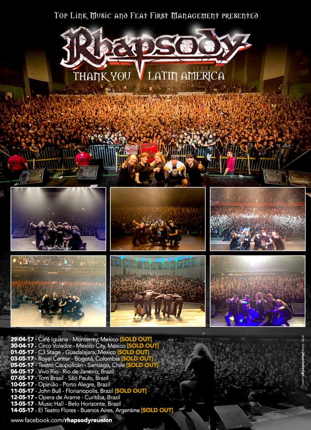 RHASPSODY Conclude Their Successful Latin American “20th Anniversary ...