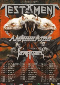 TESTAMENT Announce European Tour With ANNIHILATOR & DEATH ANGEL | Metal ...