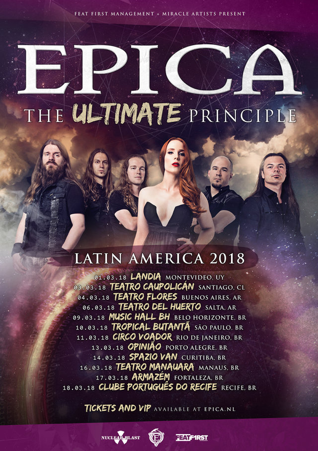 EPICA Announce “The Ultimate Principle Tour – Latin America 2018 ...