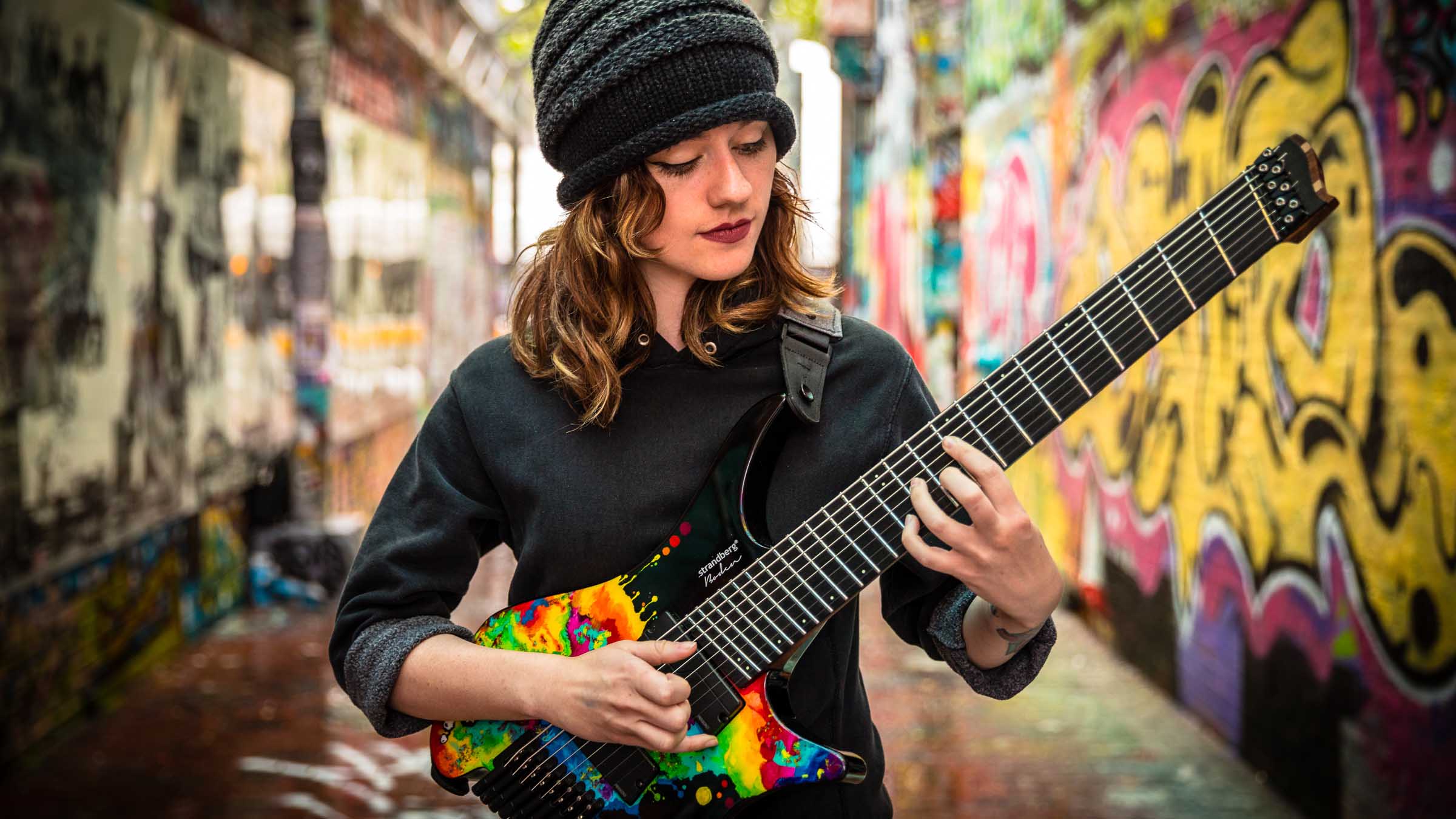 Strandberg Introduces the Boden Metal SARAH LONGFIELD Edition Guitar ...