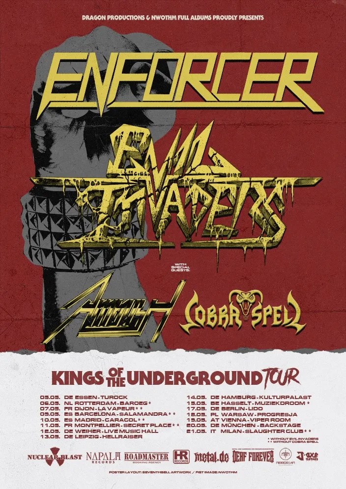 ENFORCER Announce New Co-Headliner with EVIL INVADERS | Metal Shock ...