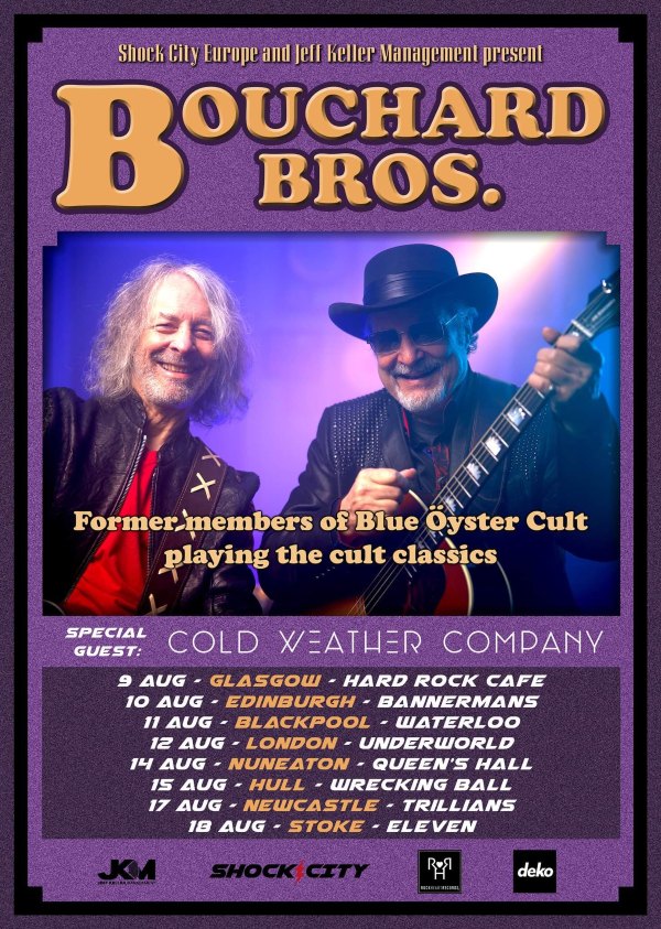 ALBERT + JOE BOUCHARD – Former Members of BLUE ÖYSTER CULT – to Tour UK ...