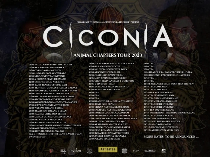 CICONIA Announce Massive “Animal Chapters tour 2023” Across Europe in ...