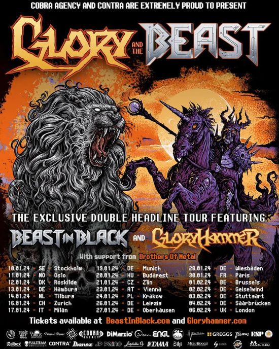 GLORYHAMMER + BEAST IN BLACK Join Forces for ‘Glory And The Beast ...
