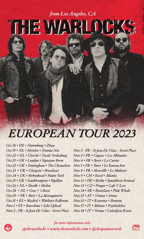 THE WARLOCKS Launch Massive European Tour in Support of New Album “In ...