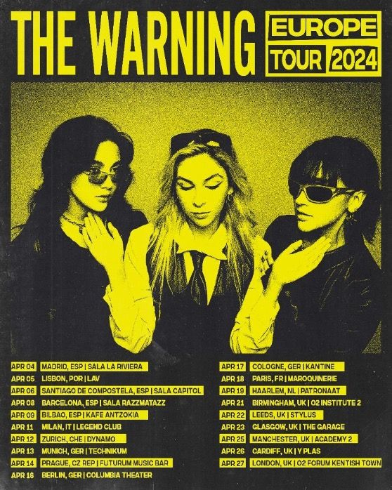 THE WARNING Announce 2024 European Tour | Metal Shock Finland (World ...