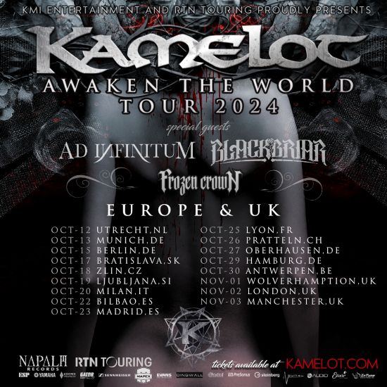 KAMELOT Continue Awaken The World Tour 2024 in Europe This October ...