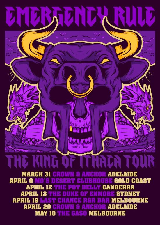 EMERGENCY RULE Announce East Coast Australian Tour | Metal Shock ...