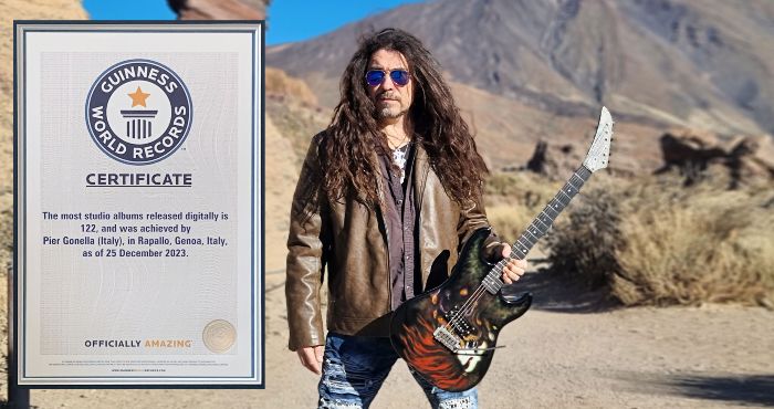 PIER GONELLA Enters Guinness World Records | Metal Shock Finland (World ...