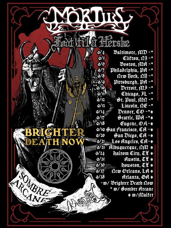 MORTIIS Announces BRIGHTER DEATH NOW as Direct Support for Upcoming ...