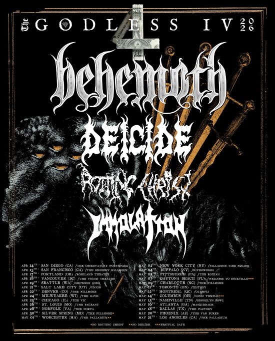 ROTTING CHRIST Announce 2026 North American Tour with BEHEMOTH, DEICIDE ...
