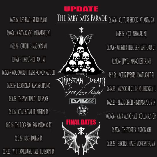 CHRISTIAN DEATH Announce 2026 U.S. Tour Dates for June | Metal Shock ...