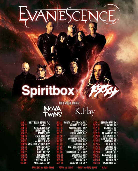 NOVA TWINS Join EVANESCENCE & SPIRITBOX on Major North American Arena ...