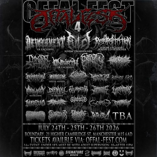 Italian Death Metal Heavyweights FULCI to Co-Headline OFFAL FEST 2026 ...